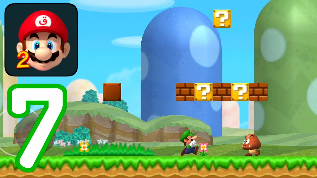 Super Mario 2 HD-(Gameplay 7)-Mario Bros 1 Niveles Del 1-1 Al 2-4 - YouTube