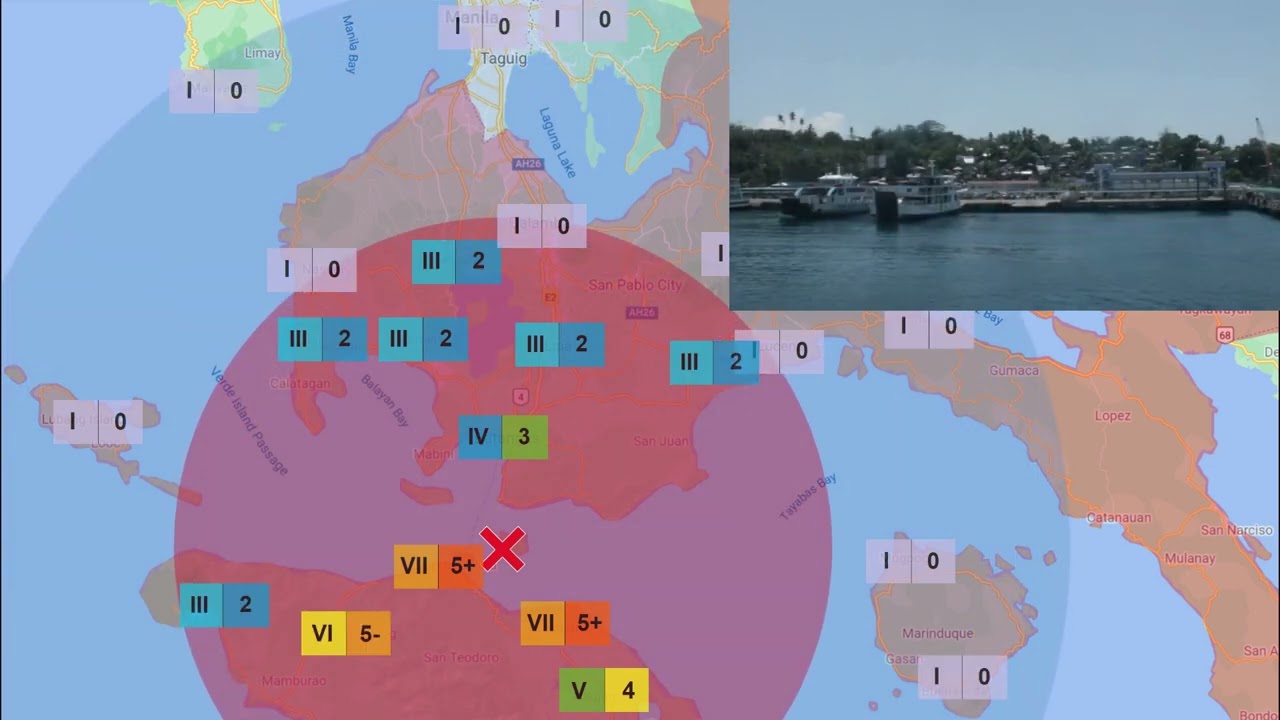 1994 Mindoro Philippines Earthquake with Earthquake Early Warning - YouTube