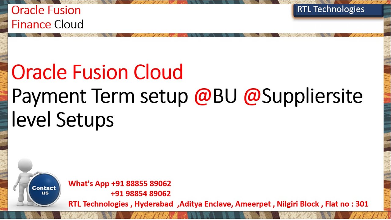 Fusion Financials | Payment Terms Setup | Multiple Payment terms Setup @BU and Supplier Site ...