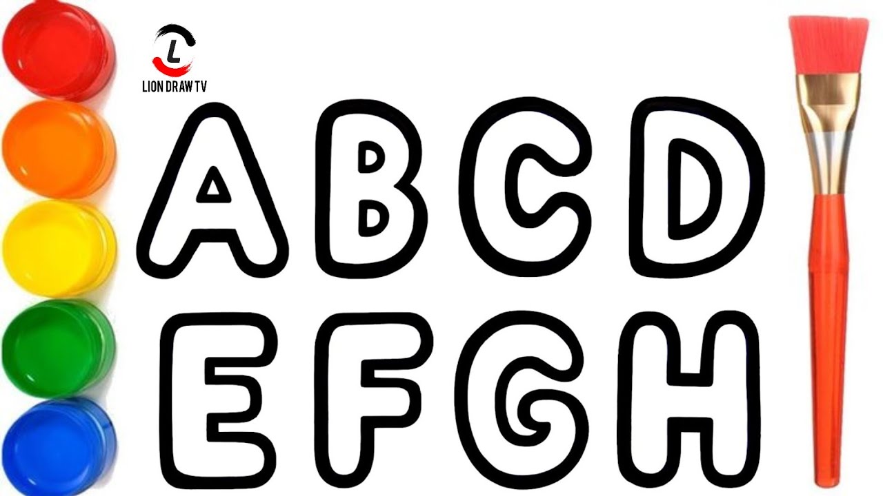 How to Draw ABC drawing, Painting and Coloring for Kids & Toddlers ...