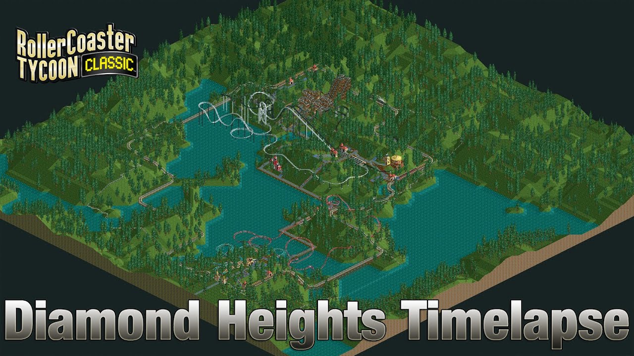 RollerCoaster Tycoon Classic Diamond Heights Timelapse - YouTube