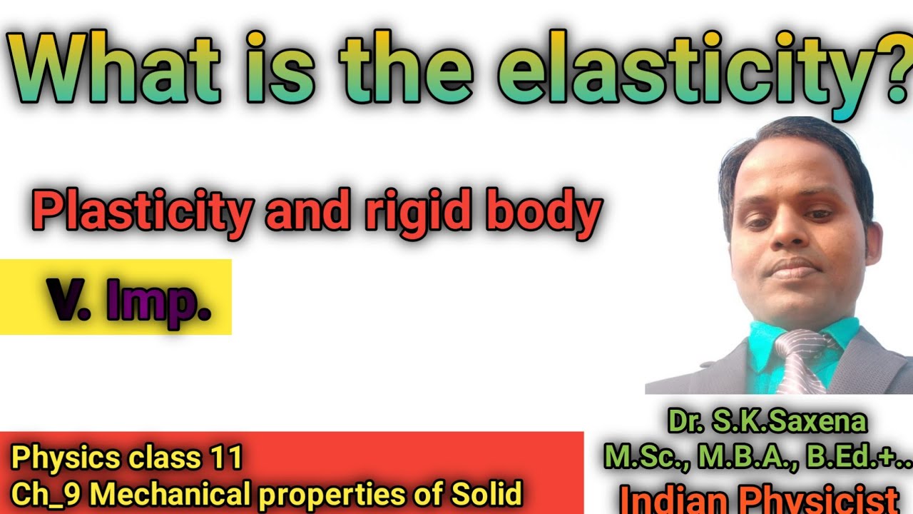 What is elasticity? | Definition of plasticity | rigid body | Physics ...