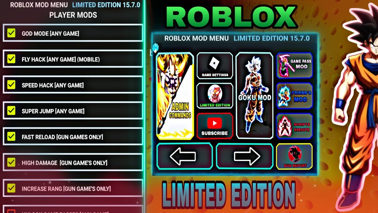 ROBLOX ||V2.564.444|| MOD MENU BY JAYIUZ [v15.7.0] GOKU EDITION - YouTube