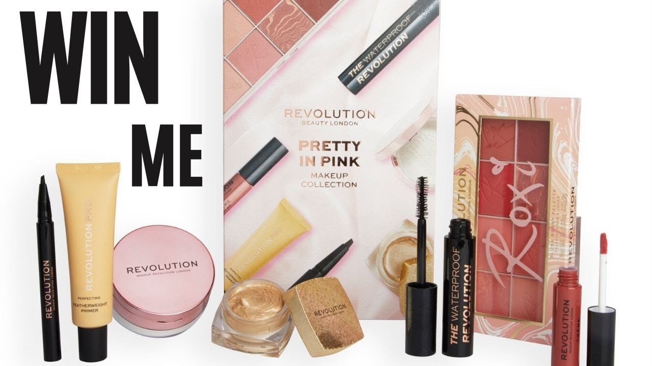 Win a Revolution Pretty in Pink makeup collection - YouTube