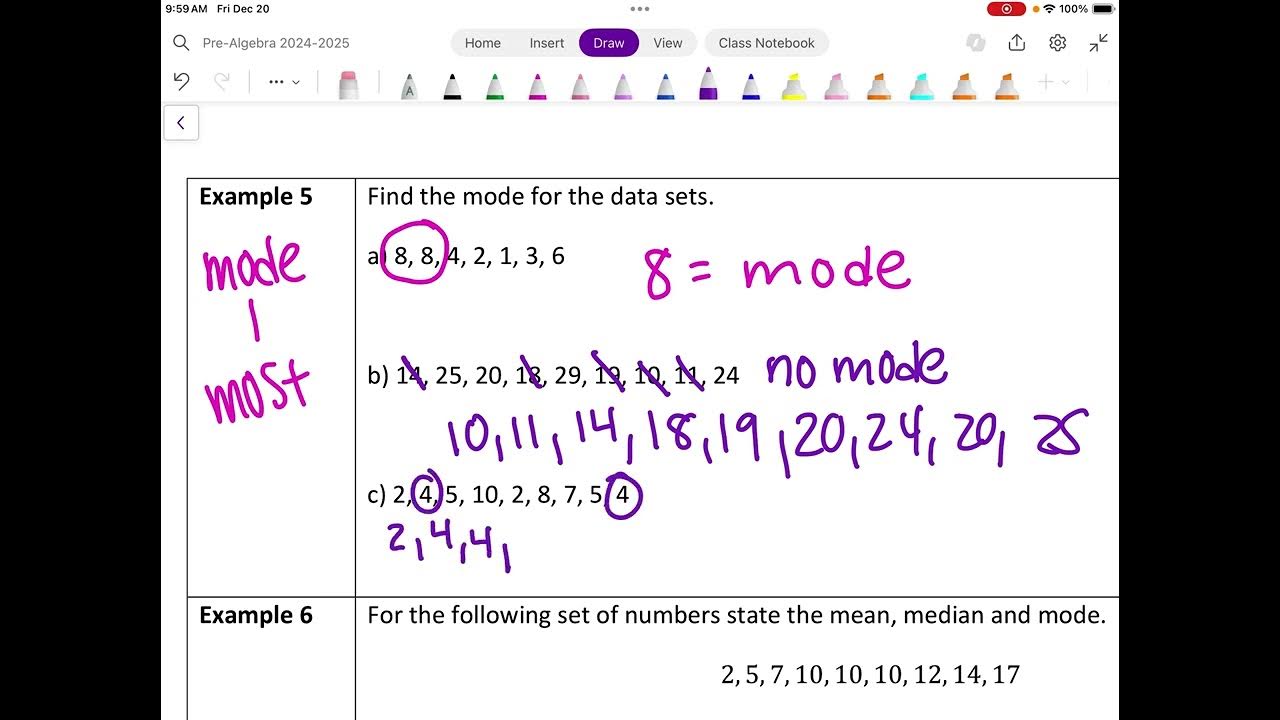 Mean Median Mode - YouTube