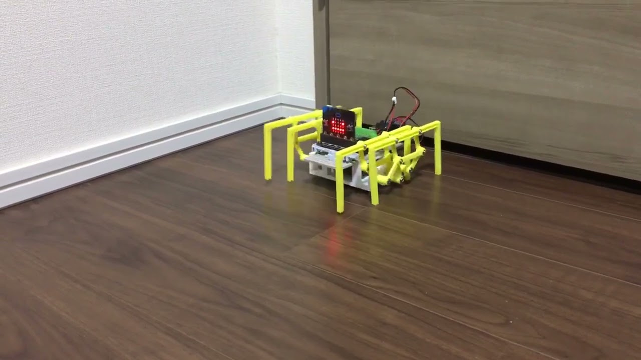 Chebyshev Linkage Robot driven by Tamiya 70097 Gear Box with micro:bit ...