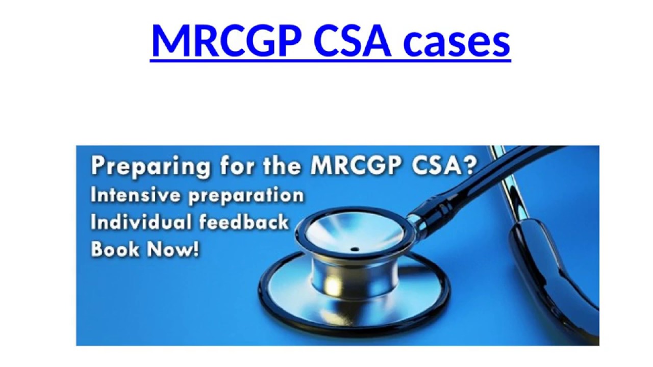MRCGP CSA cases - YouTube
