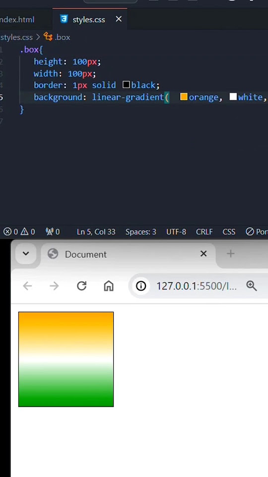 Css Gradient π§βπ» Codewithimraan Coding Shorts Youtube