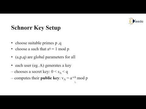 Schnorr Digital Signature Scheme - YouTube