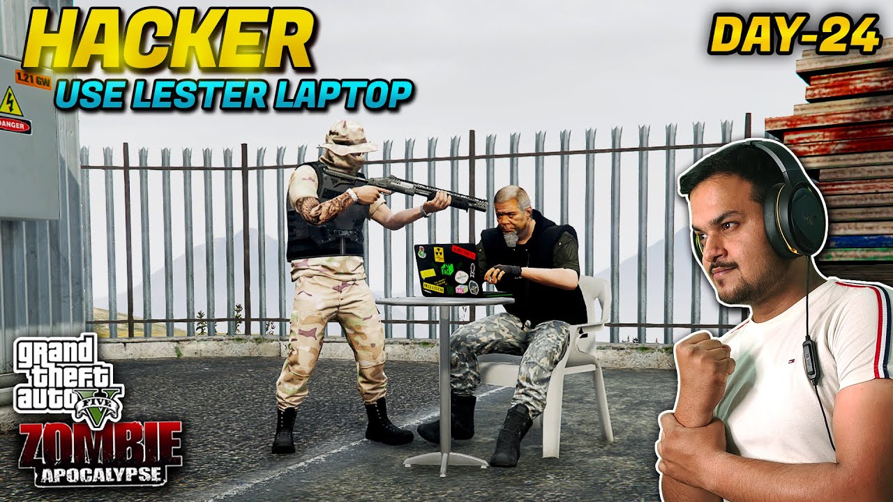 GTA 5 Zombie Apocalypse | Hacker Use Lester Laptop I Will Try To Save ...