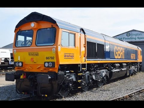 Calder Bridge Junction and Ex Wakefield MPD/ Railway Shed. GBRF Class ...