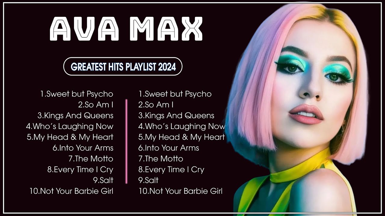 AVA MAX 2024 MIX ~ Top 20 Best Songs ~ Greatest Hits ~ Full Album - YouTube