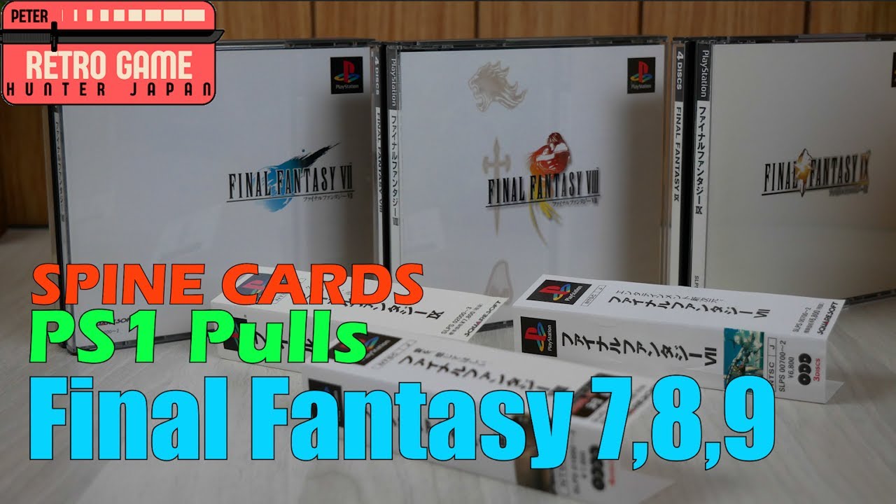 Final Fantasy 7+8+9 Ps1 ALL FOUND! with spine cards! - YouTube