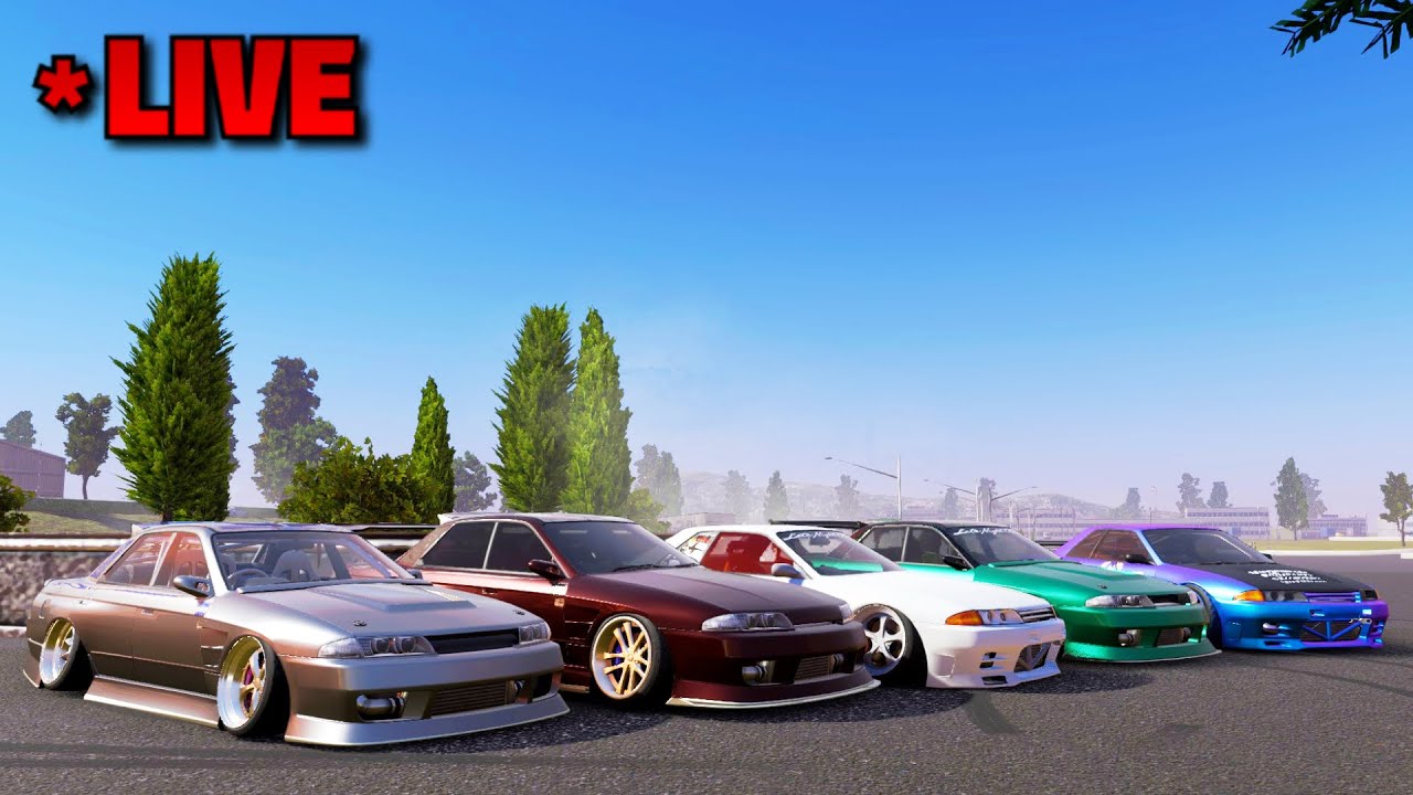 🔴 Car Meets, Drifting, Minigames! - YouTube