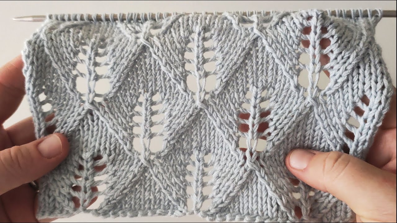 Tutorial Punto a Maglia Felce, lavorazione ai ferri, Guida Completa ...