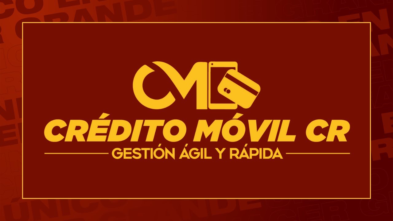 ¡Presentación Crédito Móvil CR como nuevo patrocinador! - YouTube