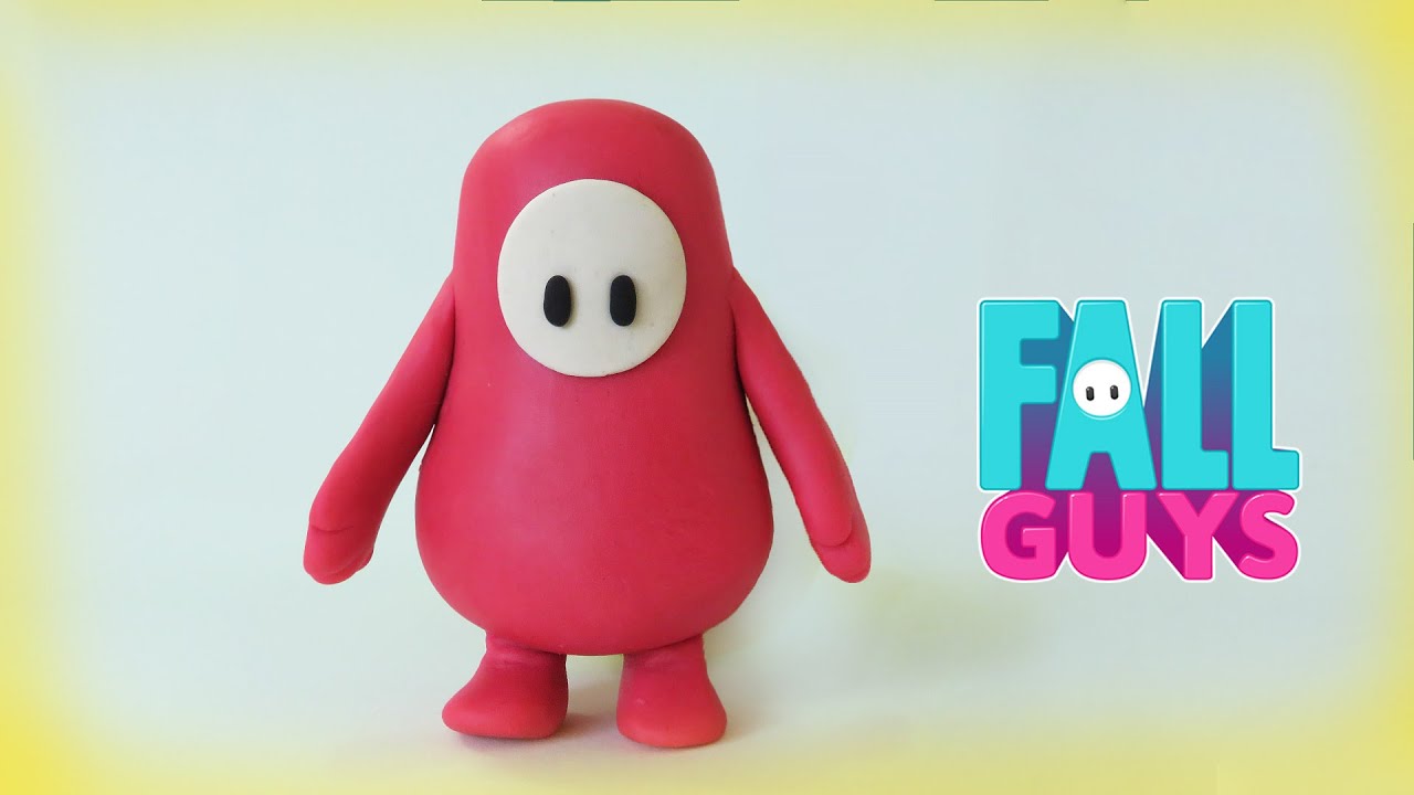 FAÇA PERSONAGEM FALL GUYS MINIATURA!!! MUITO FÁCIL Biscuit, clay ...