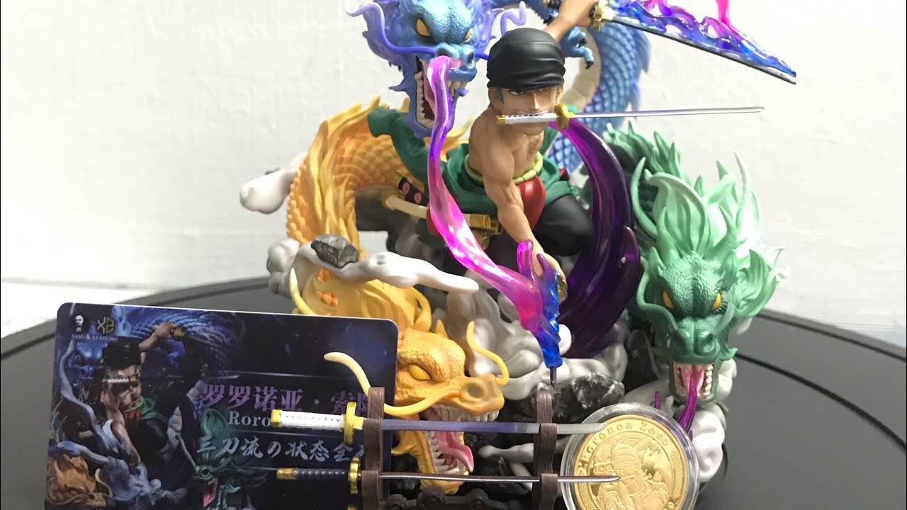 {Unboxing GK}Resin One Piece Roronoa Zoro Santoryu Tatsu Maki By Yang ...
