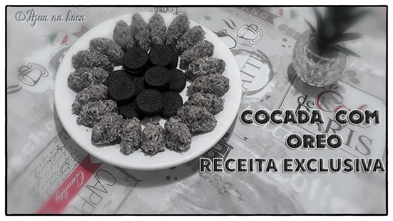 Cocada com oreo. Esta novidade você não vai conseguir resistir. Receita ...