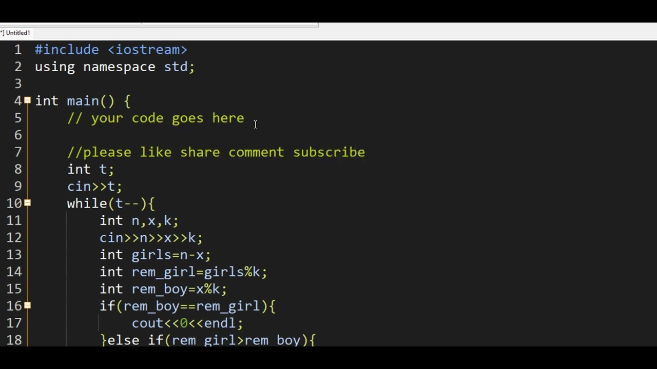 Am I Lucky Codechef Contest Solution Starter 110 Spcp4 Youtube