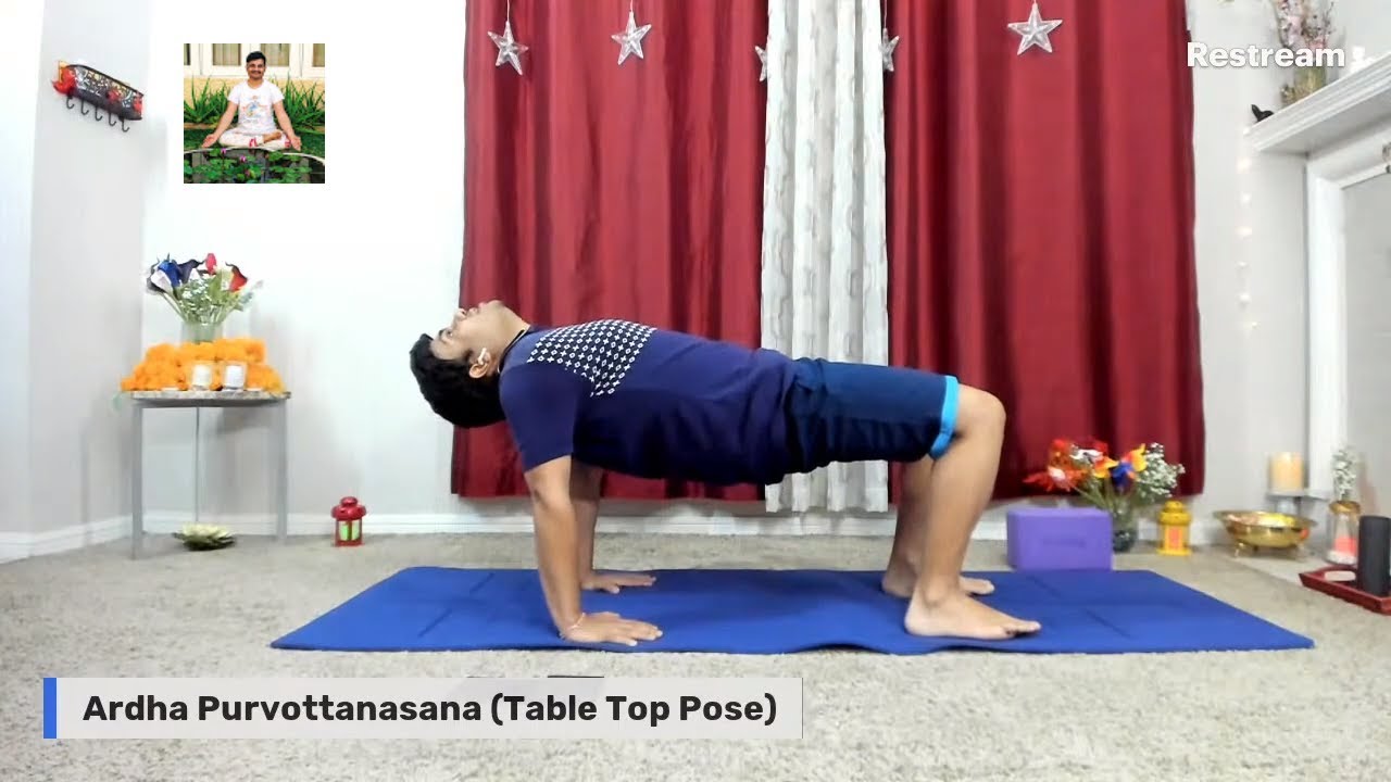 Table Top Pose (Ardha Purvottanasana) - YouTube