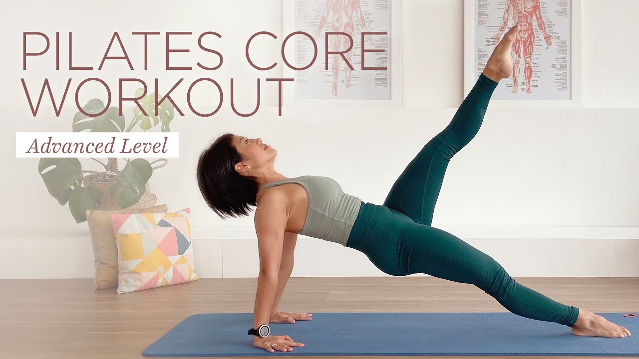 40 Minute Core Workout | Advanced Pilates Flow - YouTube