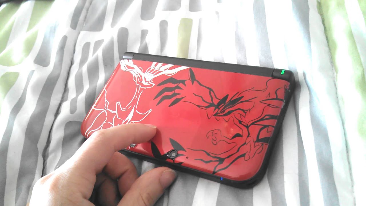 Red 3DS XL Pokemon X Y Limited Edition Close Up - YouTube