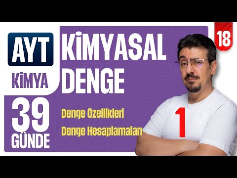 39 Günde AYT Kimya Kampı | Kimyasal Denge -1 | 18.GÜN | Zeduva