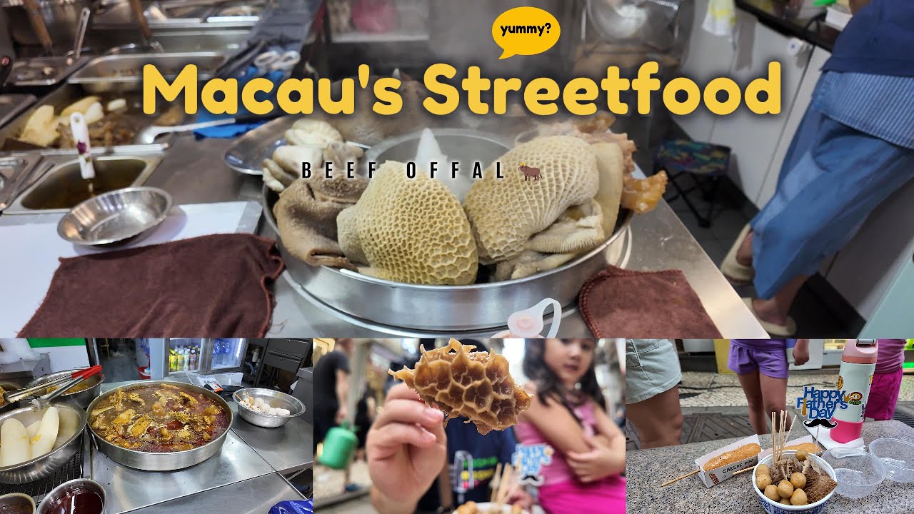 🇲🇴 Tasting Macau’s MOST Addictive Street Food: Legendary Beef Offal ...