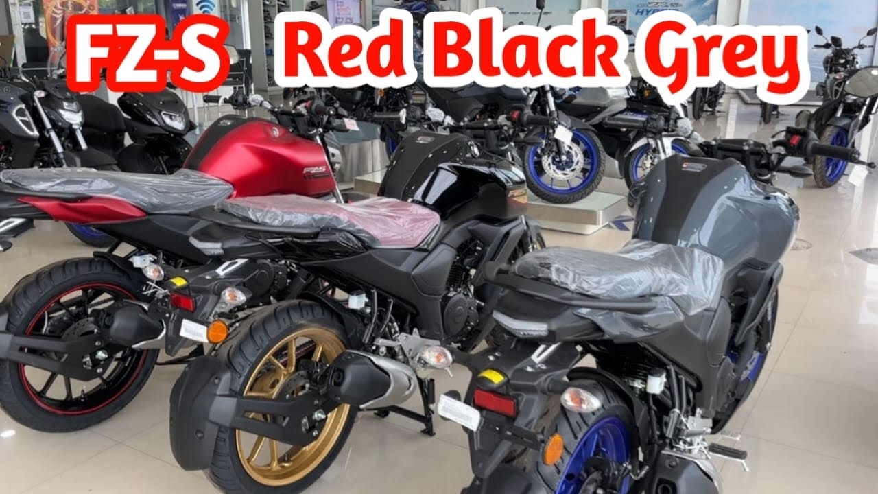 4 Colors of Yamaha FZ-S Deluxe & Standard Review - YouTube