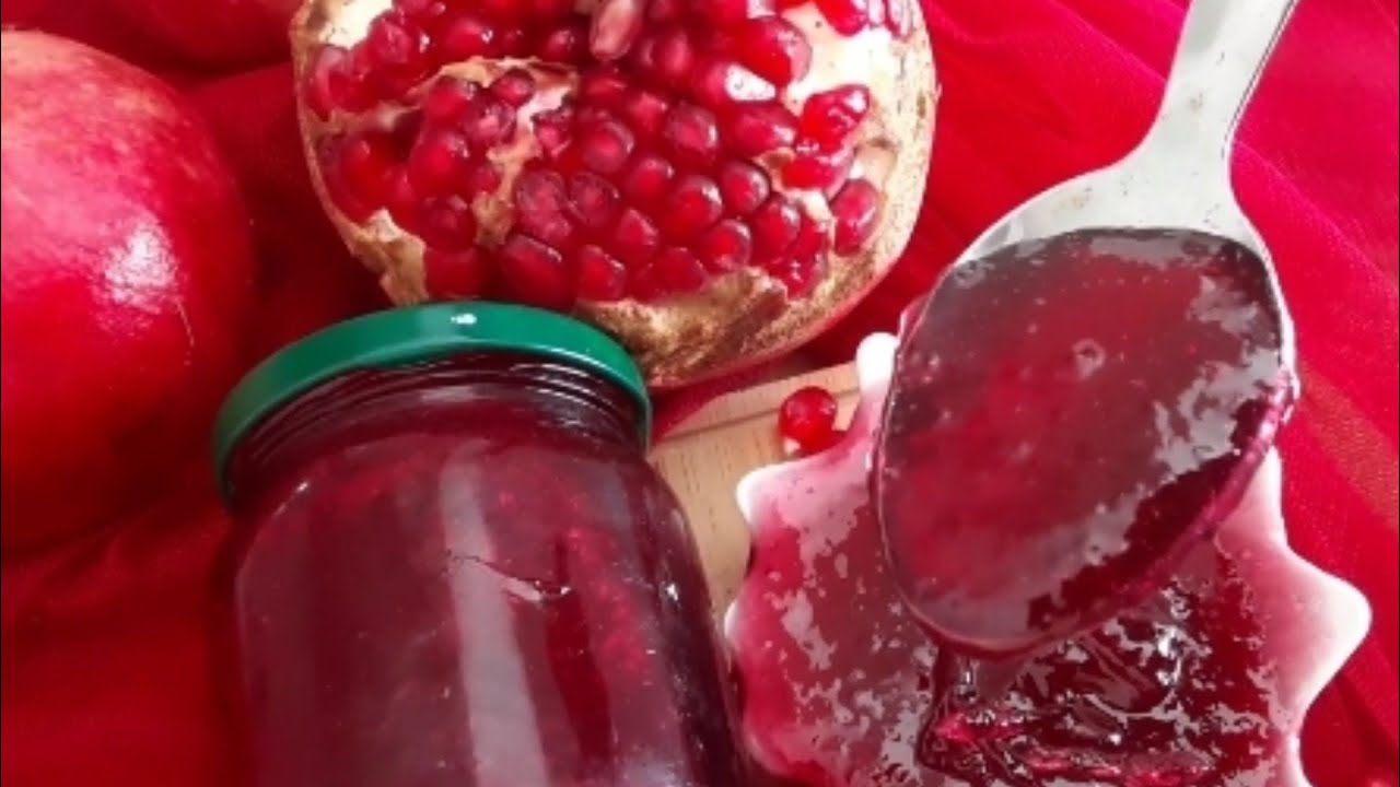 معجون الرمان /مربى الرمان مع سر لونه و طريقة الإحتفاظ به لأكثر من سنة ...