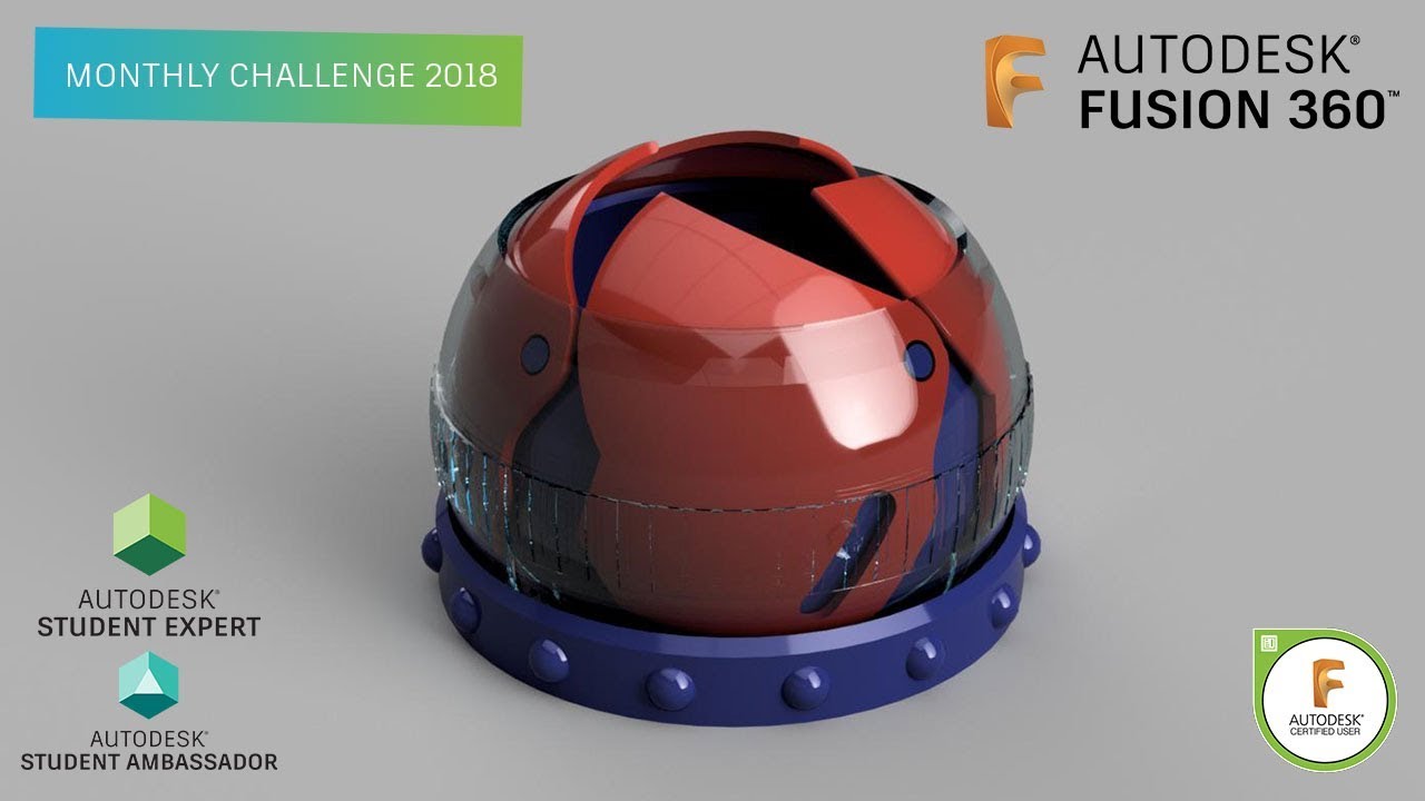 Fusion 360 Monthly Challenge January 2018 - YouTube