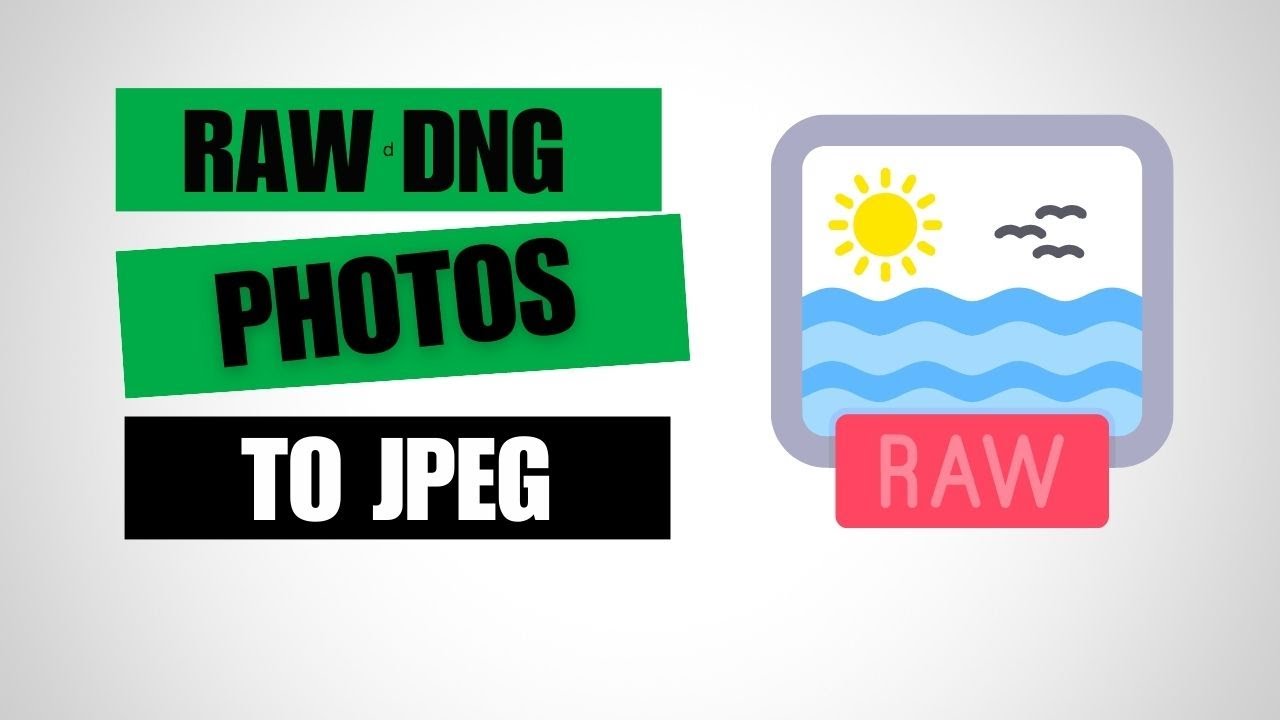 How To Bulk Convert RAW DNG Photos To JPEG's In Photoshop CC - YouTube