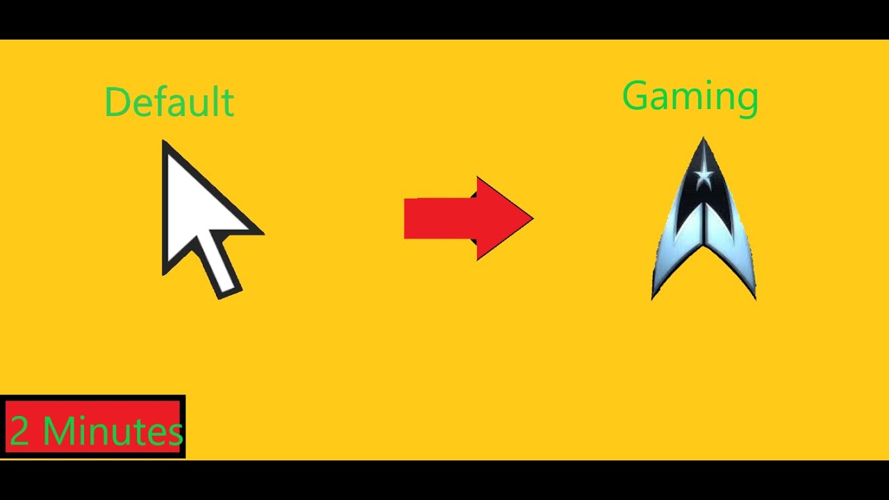 Change your default cursor into this! - YouTube