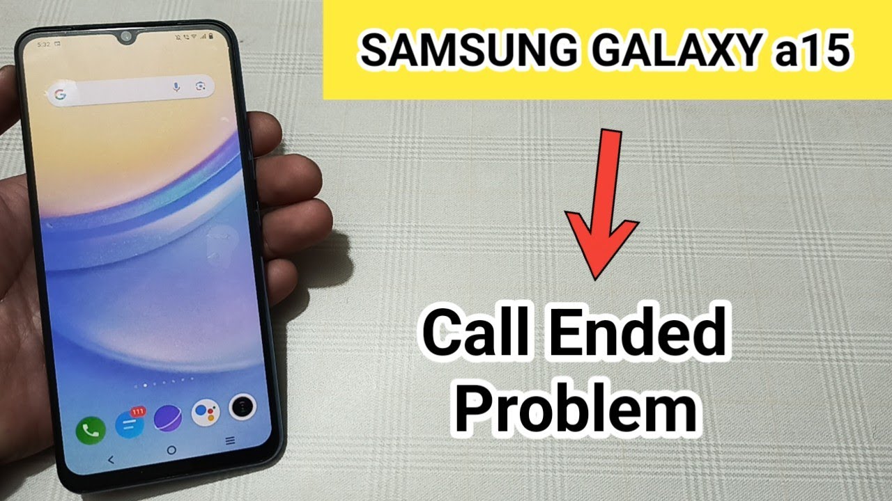 Samsung galaxy a15 call ended problem kaise solve Karen - YouTube