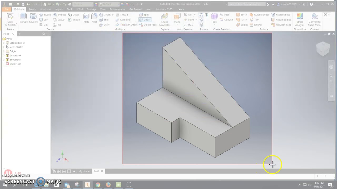 Snipping Inventor models _ Unit 2 project - YouTube