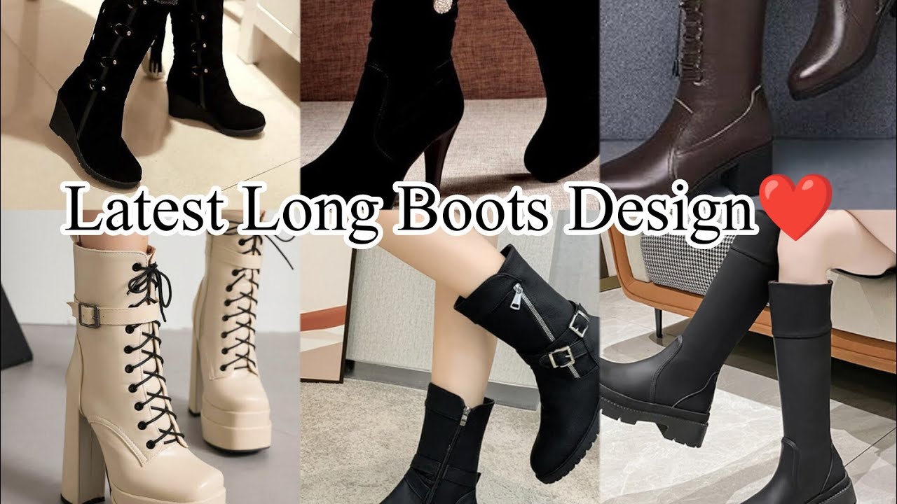 Long boots Design for ladies/ Latest Unique Style Ladies Boots # ...