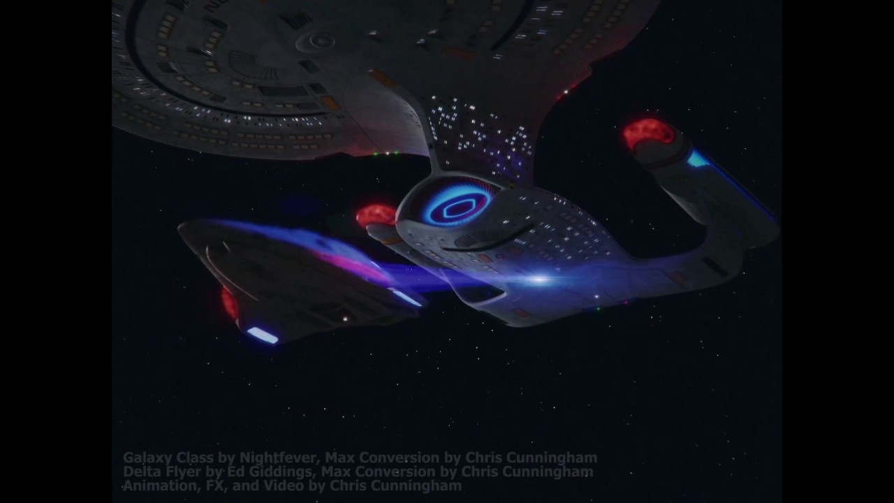 Star Trek Voyager - Timeless Challenger/Delta Flyer Chase and Battle ...