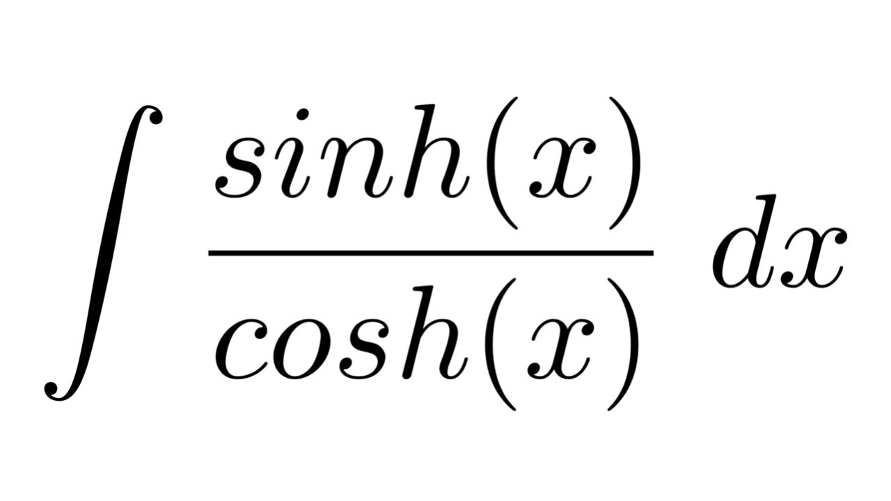 Integral Of Sinh x cosh x substitution YouTube integral-of-sinh-x-cosh-x-substitution-youtube