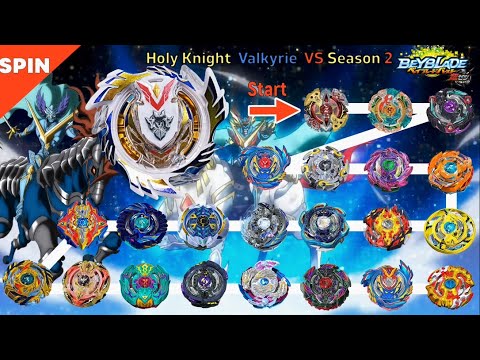 Beyblade Burst God Holy KnightGod Valkyrie VS ALL Season 2 marathon 베이 ...