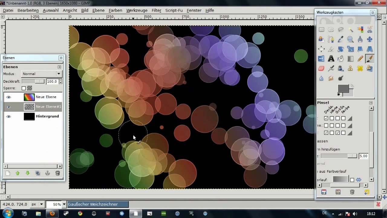 Gimp - Bokeh Effekt [Bubble Wallpaper] - YouTube