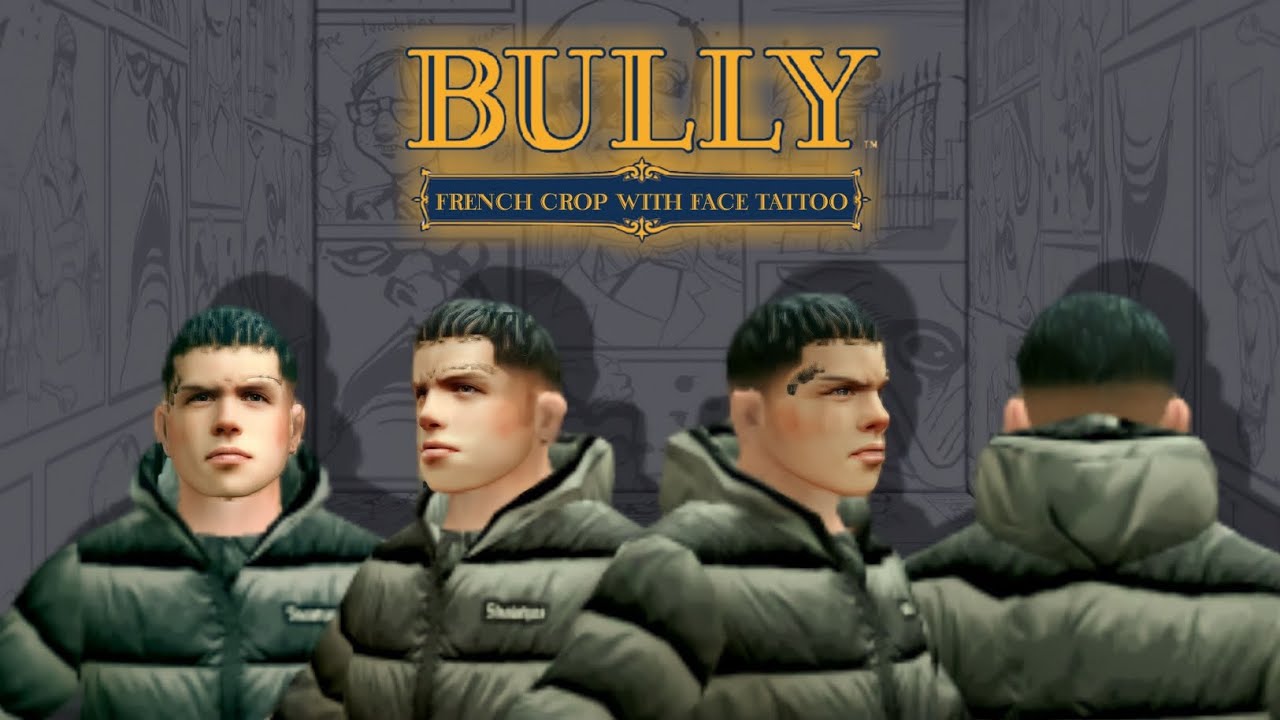Bully AE - French Crop With Face Tattoo - YouTube