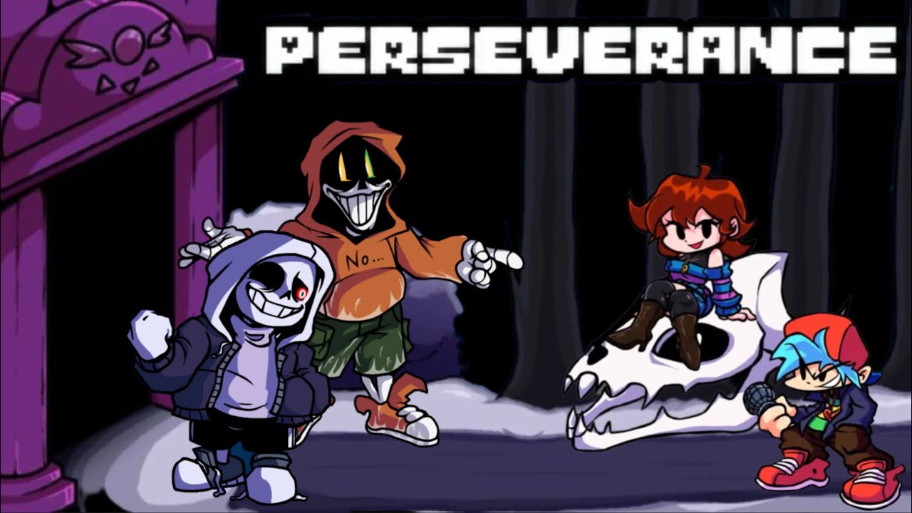 FNF Perseverance but Dust Sans & Dustswap Papyrus vs BF & GF - YouTube