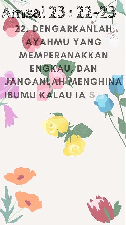 Amsal 23 : 22-23 #doa #shorts - YouTube