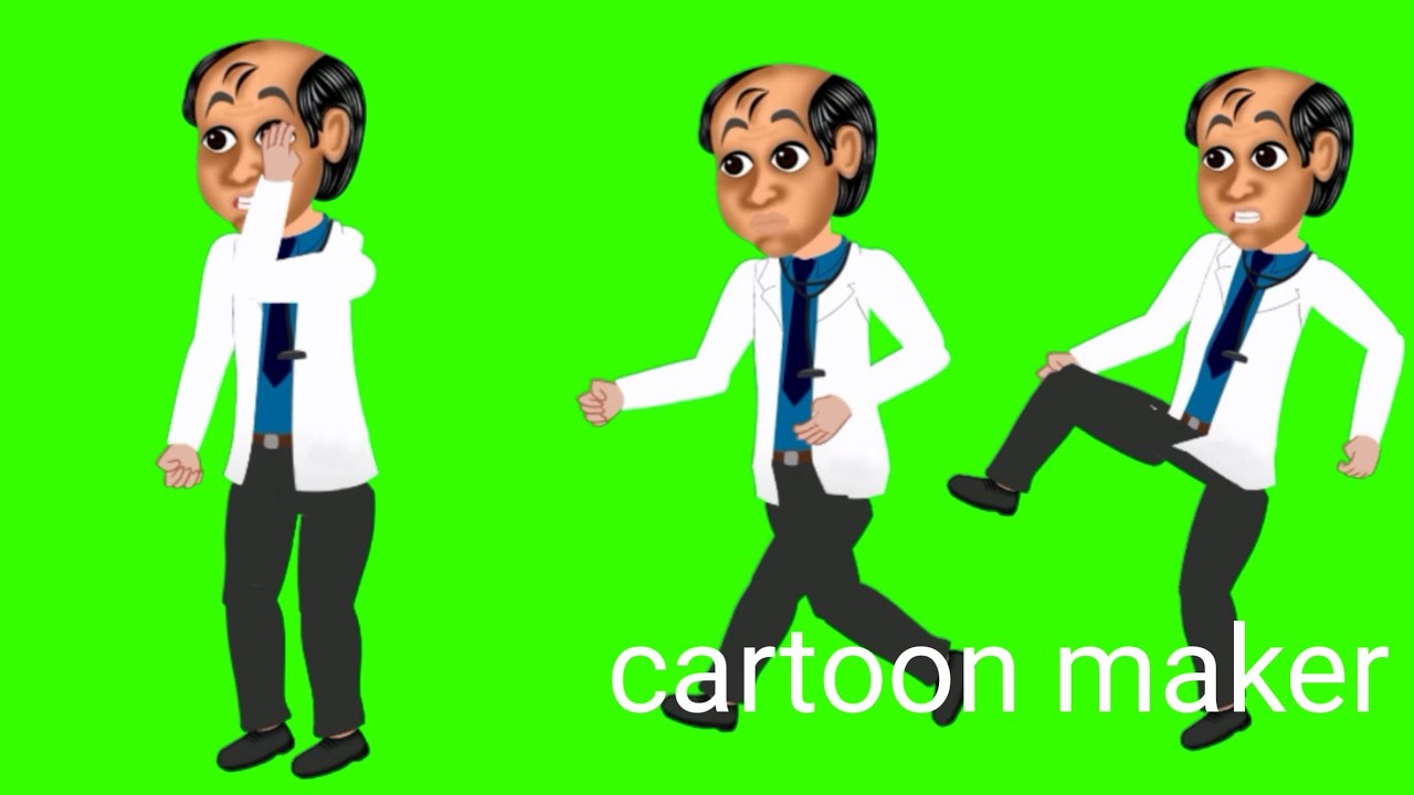 Green screen character animations ll green screen cartoon short ll ...