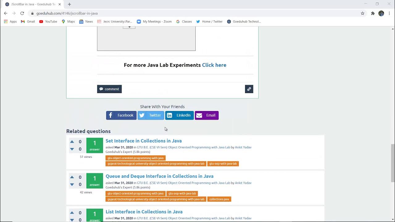 JScrollBar in Java | Creating Scrollbars Using JScrollBar Class | JScrollBar in Java Swing - YouTube