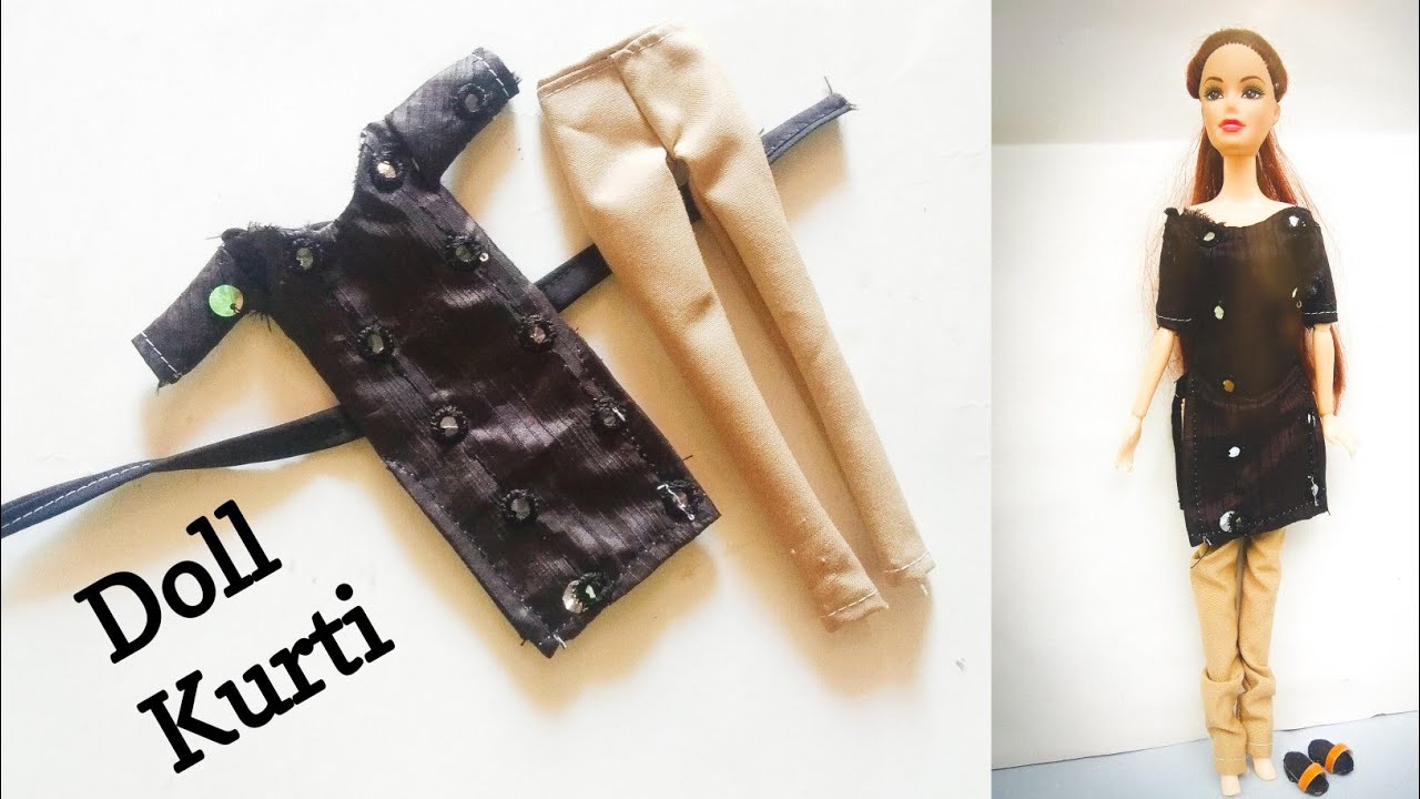 Making Doll Kurti Legin | DIY Doll Kurti | Harini Creations - YouTube