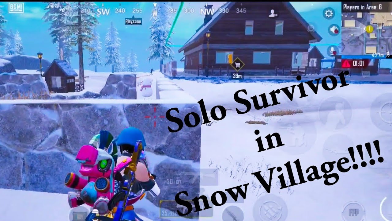 BGMI NEW MODE FROZEN KINGDOM!!! 1V9 IN SNOW VILLAGE!! INTENSE CLUTCH ...