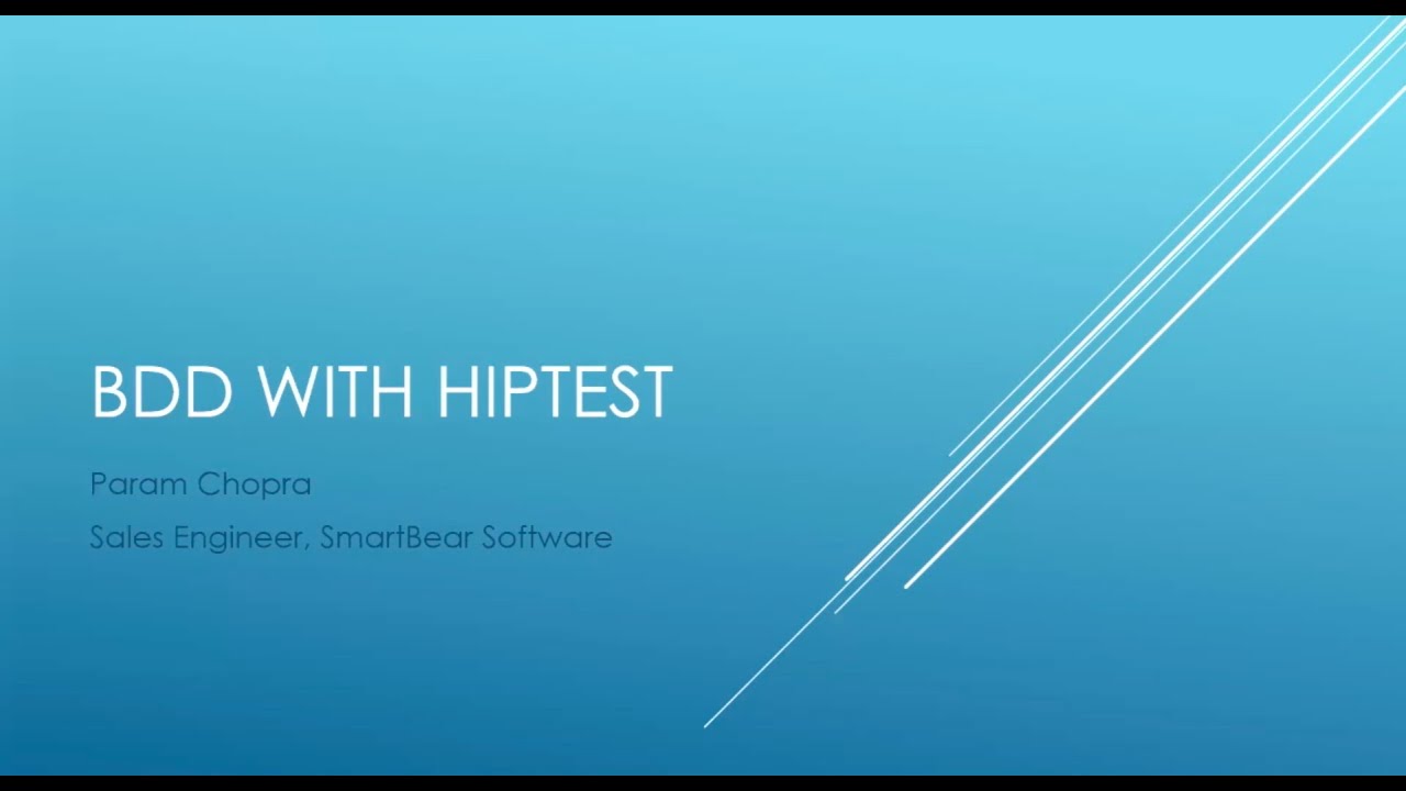 BDD with HipTest - YouTube