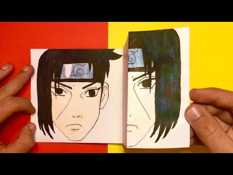 Naruto Shippuden - How To Make UCHIHA ITACHI Paper Craft | How To Draw ...